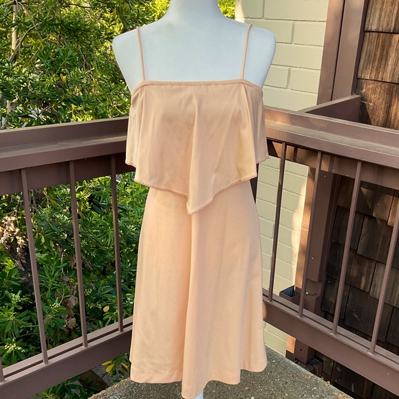 Vintage | Dresses | Vtg 97s Infinity Peach Sleeveless Tube Midi Dress ...
